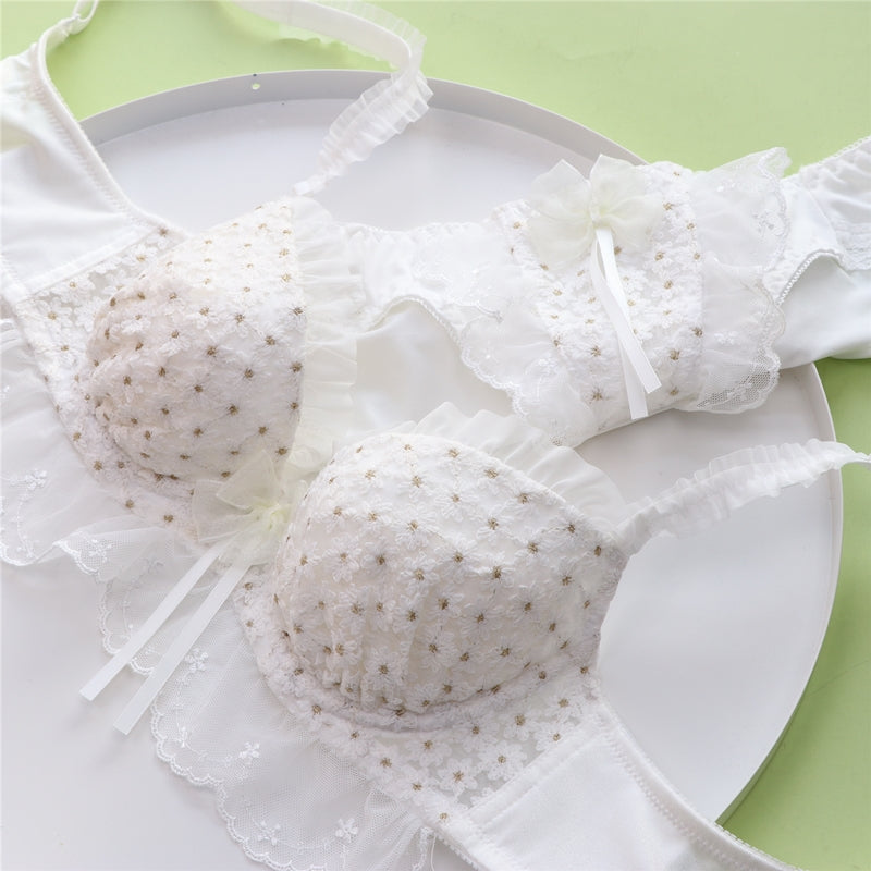 Dot Japanese Anime Cute Angel Japanese Cute Bra Set — Sofyee