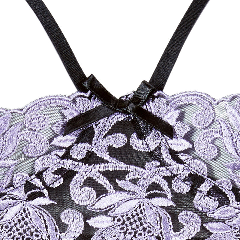 Seductive Lace Floral Open Cup Lingerie – Sofyee