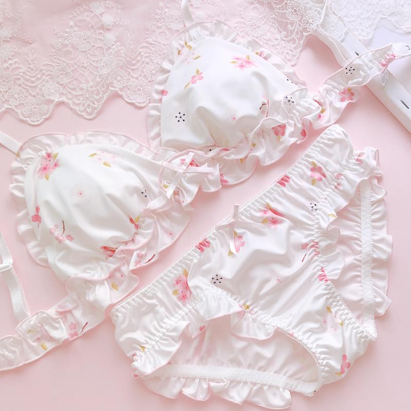 Pink Flower Dot Pastel Lover Cute Sweetie Baby Bralette Set – Sofyee