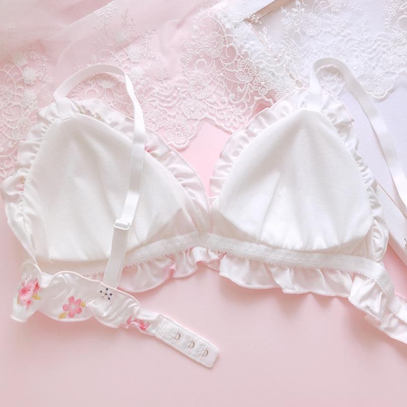 Pink Flower Dot Pastel Lover Cute Sweetie Baby Bralette Set – Sofyee
